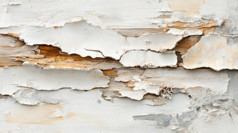 Weathered White Painted Wood Shows Aged Texture Stock Illustration ...
