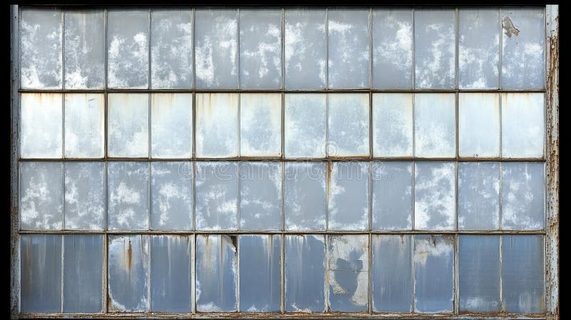 Weathered Window Frames on an Aged Building Facade. Stock Photo - Image ...