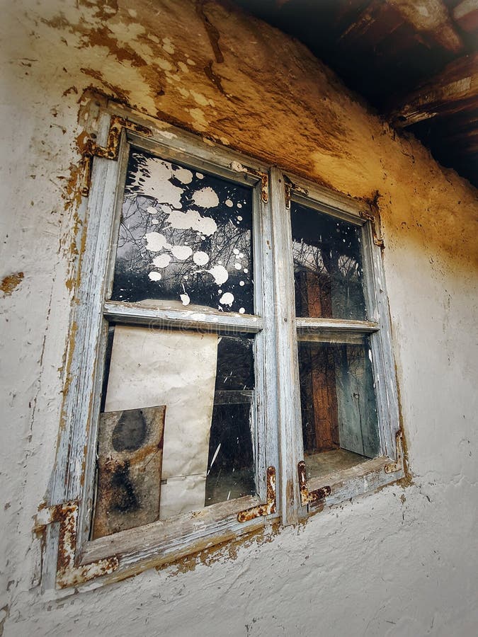 Weathered window stock photo. Image of retro, lonely - 304378188