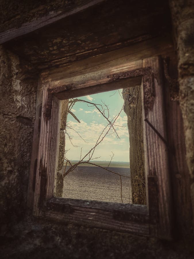 Weathered window stock photo. Image of abandoned, wall - 304378434