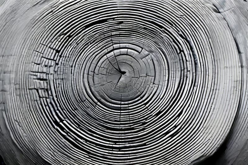 Weathered Wood with Matrix Code Tree Rings Close Up of Wood Grai Stock ...