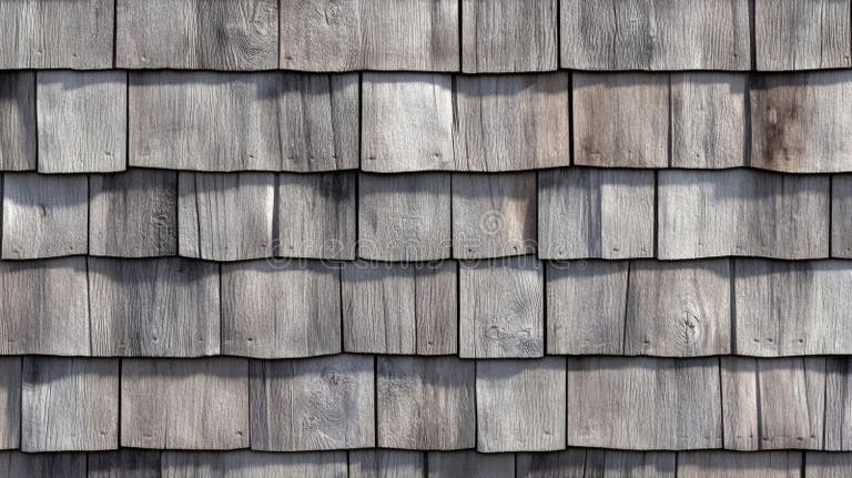 Weathered Wood Shingles, Seamless Texture for Rustic Design Stock Image ...