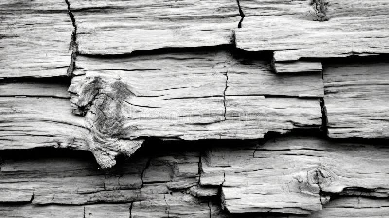 Weathered Wood Shows Age and Texture Stock Illustration - Illustration ...