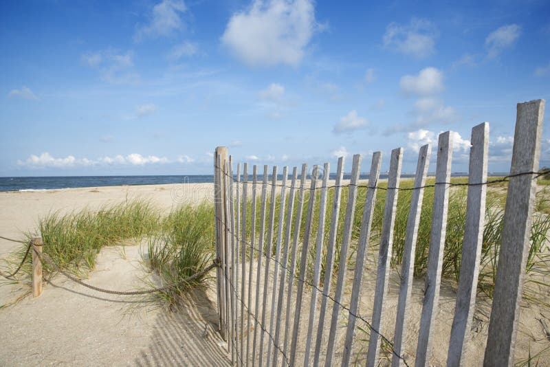 Weathered Wooden Fence on Beach. Stock Photo - Image of color, vacation ...