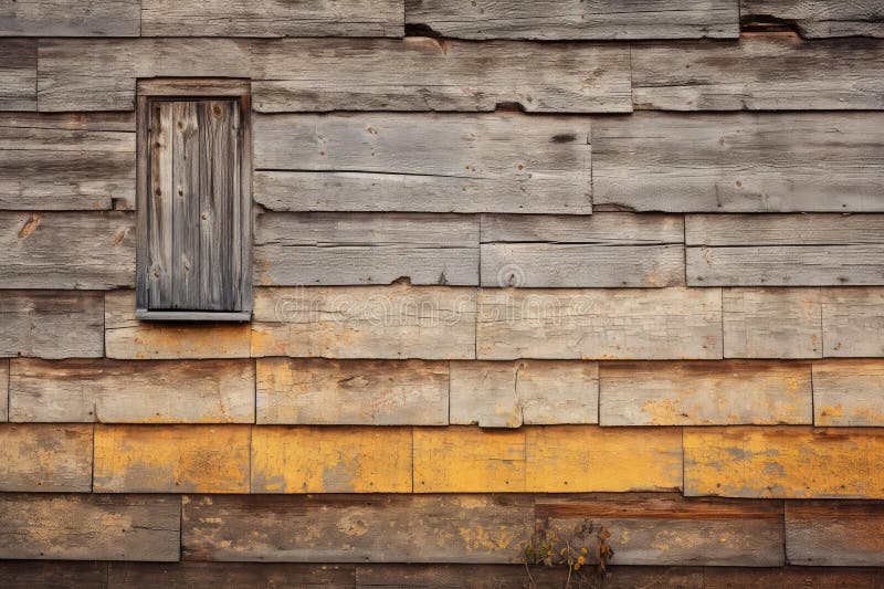 Rustic Wooden Cabin Wall Texture with Window Stock Photo - Image of ...