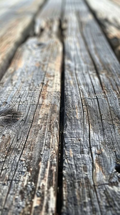 Weathered Wooden Planks with Focus on Textures Stock Illustration ...