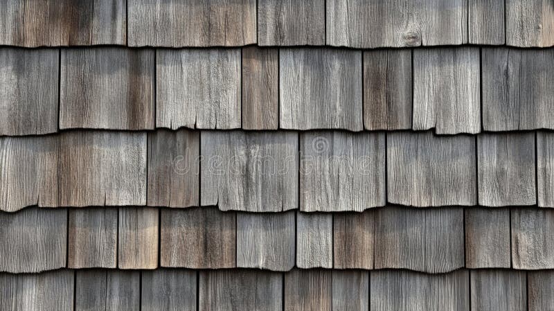 Weathered Wooden Shingles, Rustic Texture and Timeworn Appeal Stock ...