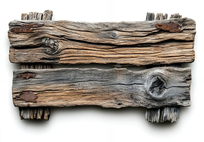 Rusty Nails. Old Iron Nail Hammered into Wood Wall, Damaged Bending ...