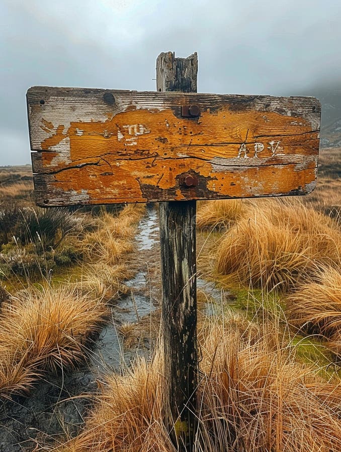A Weathered Wooden Signpost in a Rural Setting Pointing in Multiple ... A Weathered Wooden Signpost in a Rural Setting Pointing in Multiple ...