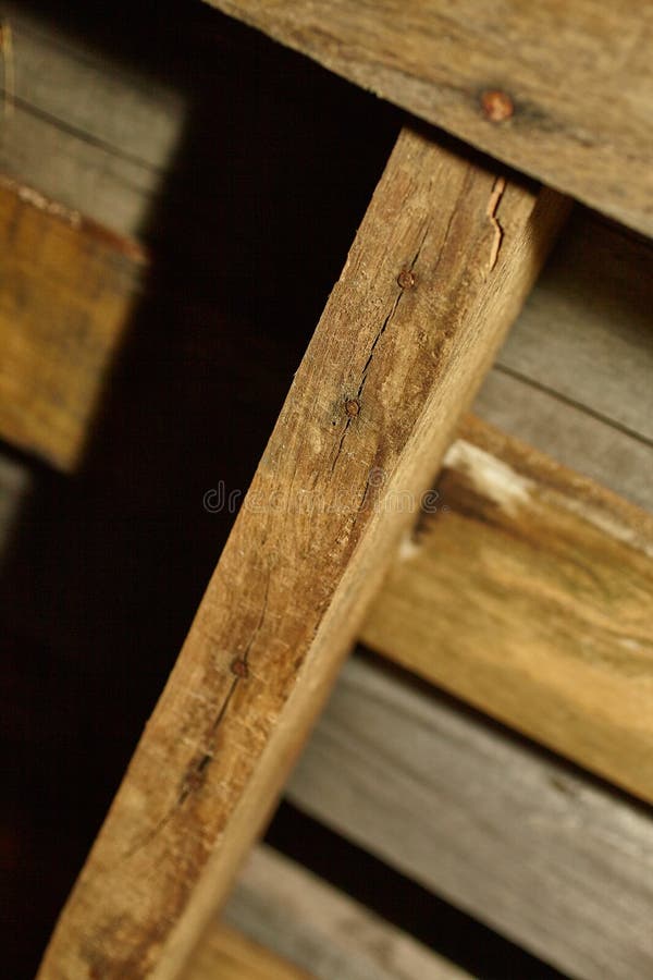 Weathered Wooden Staircase in Rustic Setting Close-Up Stock Photo ...