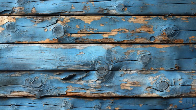 Rustic Wooden Wall with a Mix of Blue and Natural Hues Showcasing Aged ...