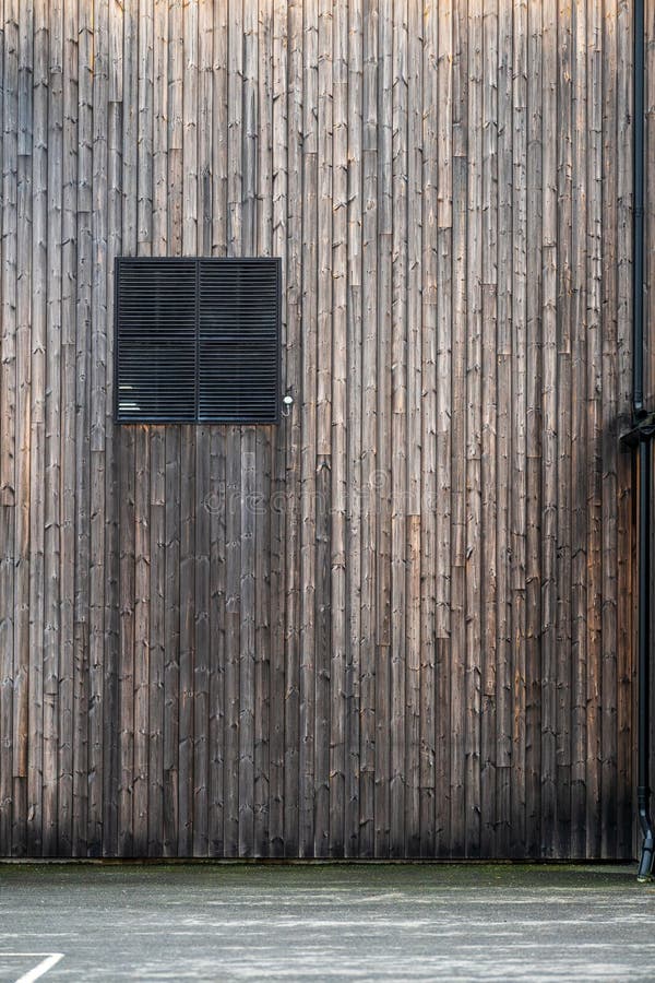 Weathered Wooden Wall with Vent and Light Fixture.. Stock Photo - Image ...