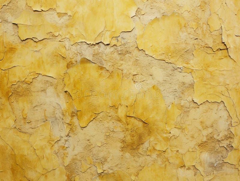 Weathered Yellow Plaster Wall Texture Stock Photo - Image of yellow ...