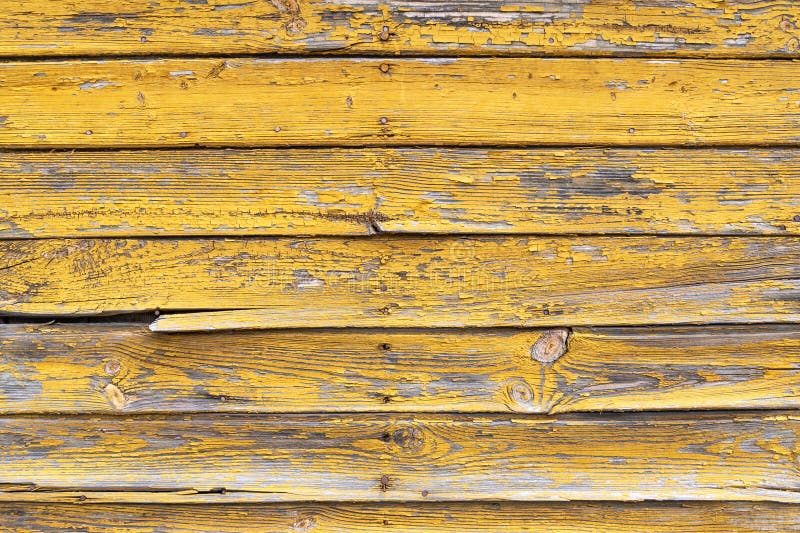 Weathered Yellow Wooden Planks with Rustic Texture and Natural Grain ...