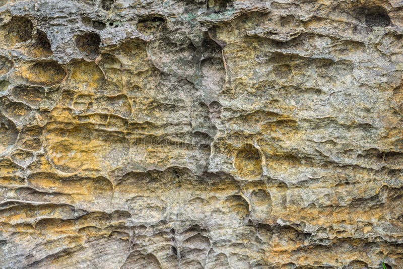 Weathering of the Rock for Background and Texture. Stock Photo - Image ...