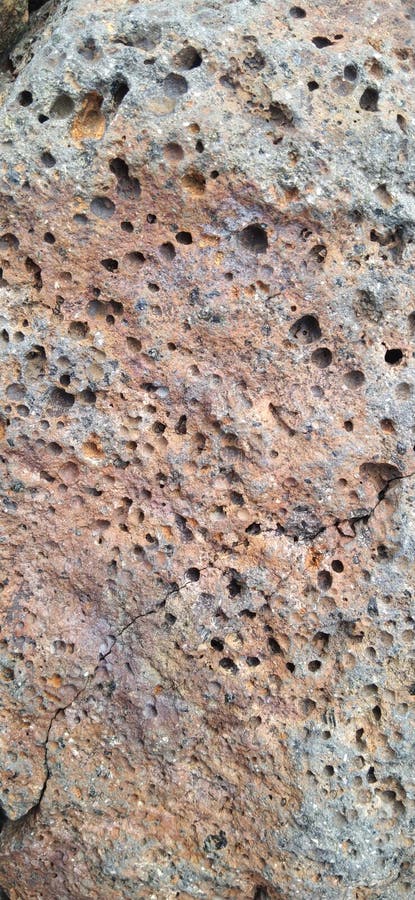 Weathering and Rusting of Rock Due To Rainwater Erosion Stock Image ...