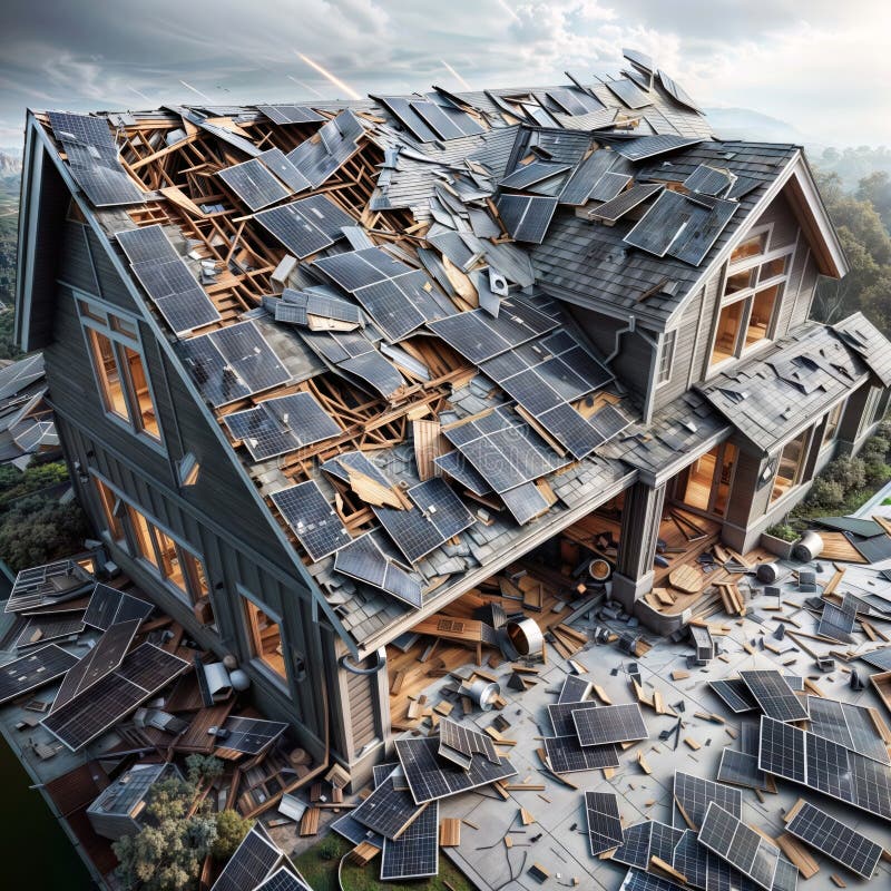 Weathering the Storm: Solar Collapse, Generative Ai Stock Illustration ...