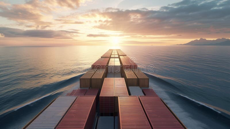 Weatherresistant and Ecofriendly Containers Line the Deck of a Ship ... Weatherresistant and Ecofriendly Containers Line the Deck of a Ship ...