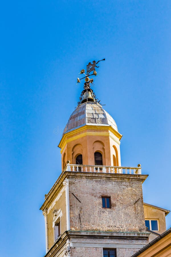 Weathervane on Tower in Modena Stock Photo - Image of tower, clock ...