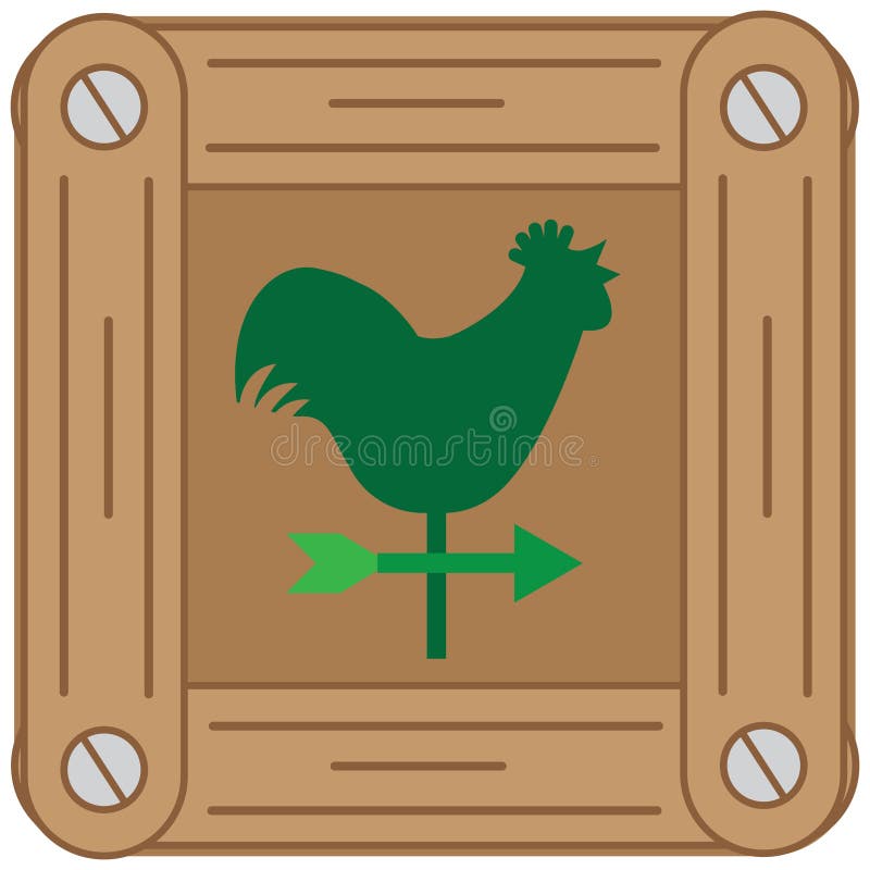 Weathervane. Vector Illustration Decorative Design Stock Vector ...