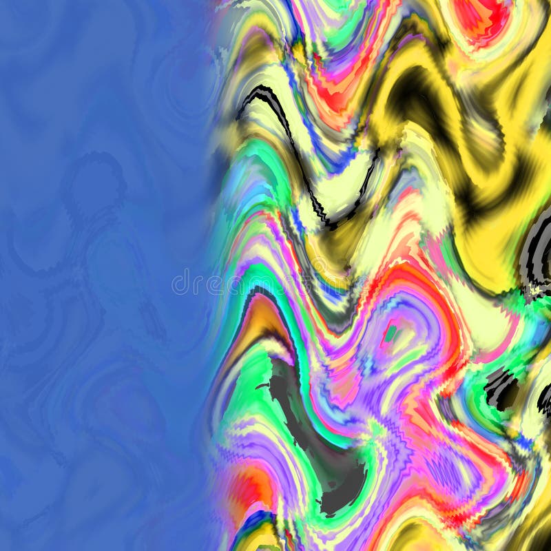 Blue Color with Multi Color Texture, Wallpaper, Digital Textile Design ...