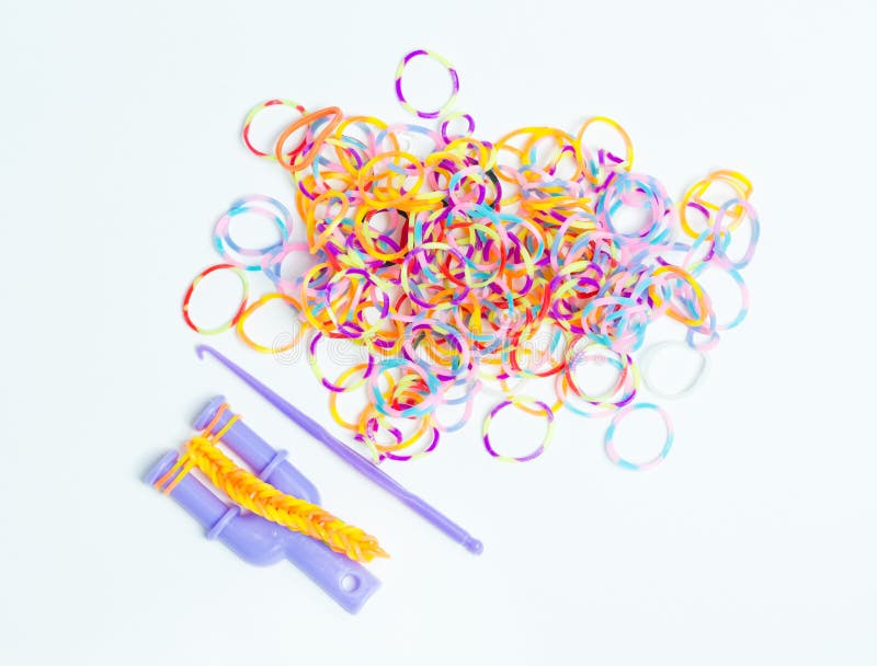 Weave Bracelets gums stock photo. Image of handmade, creativity - 57536018