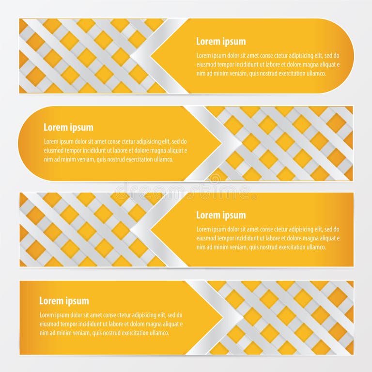 Weave Design Banner Yellow Color Stock Vector - Illustration of color ...