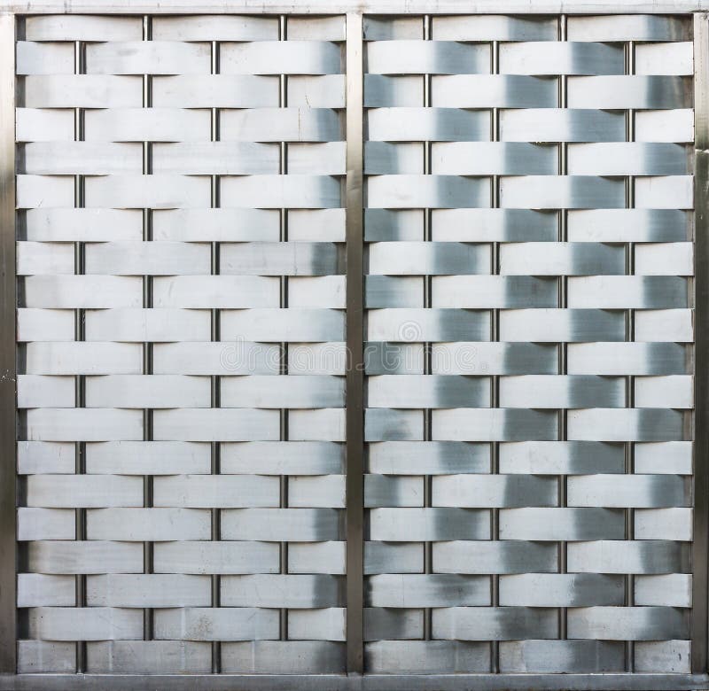Weave Metallic Wall with Metal Frame Stock Image - Image of ironwork ...