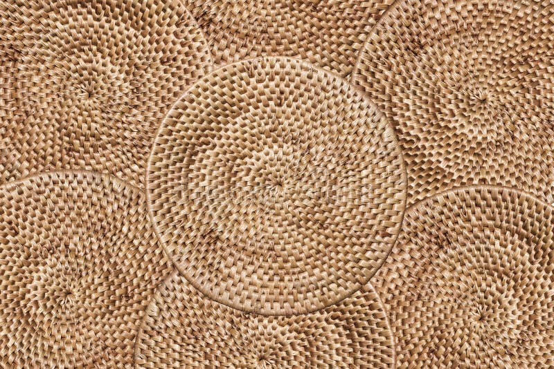 Round Basketwork Background Stock Photo - Image of brown, regular: 59980618
