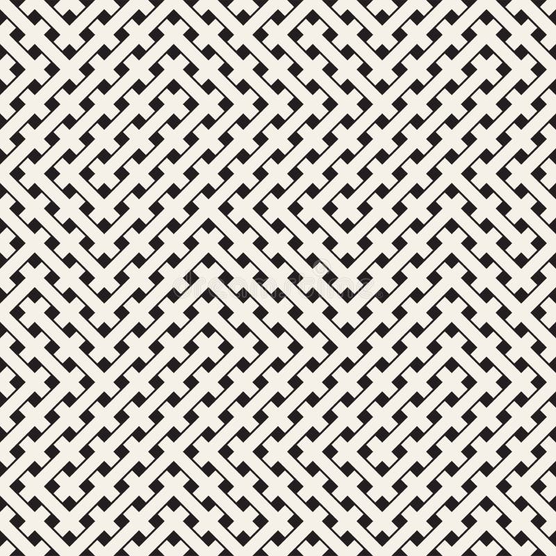Weave Seamless Pattern. Braiding Background of Intersecting Stripes ...
