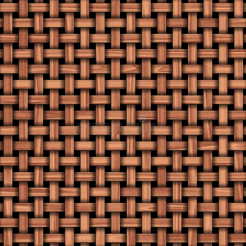 Wicker Basket Weaving Pattern Seamless Texture Stock Vector ...