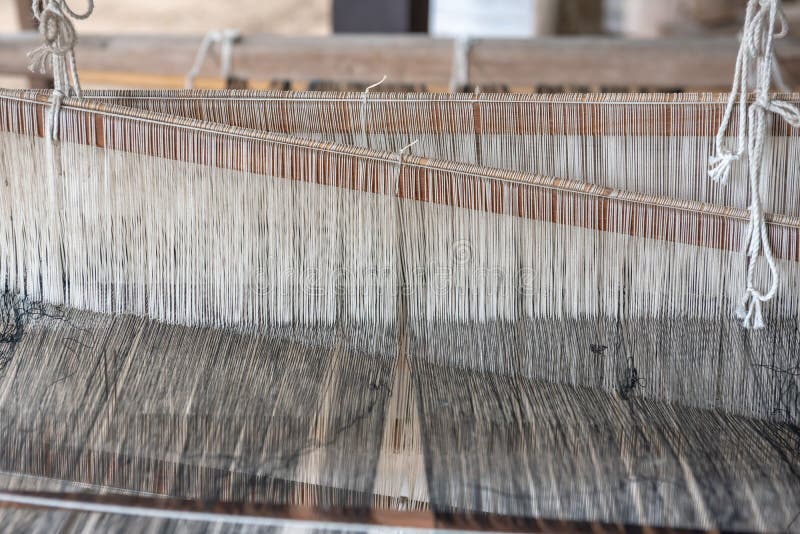 Weave and Thai Silk. Activity Involving Skill Stock Image - Image of ...