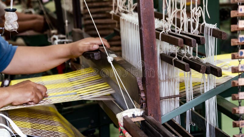 Weave and Thai Silk. Activity Involving Skill Stock Photo - Image of ...