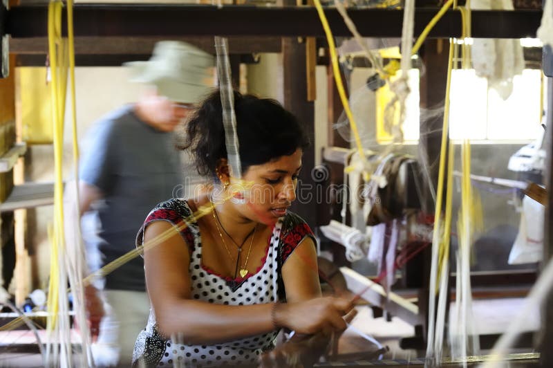 Weaver editorial stock photo. Image of women, wooden - 92771268