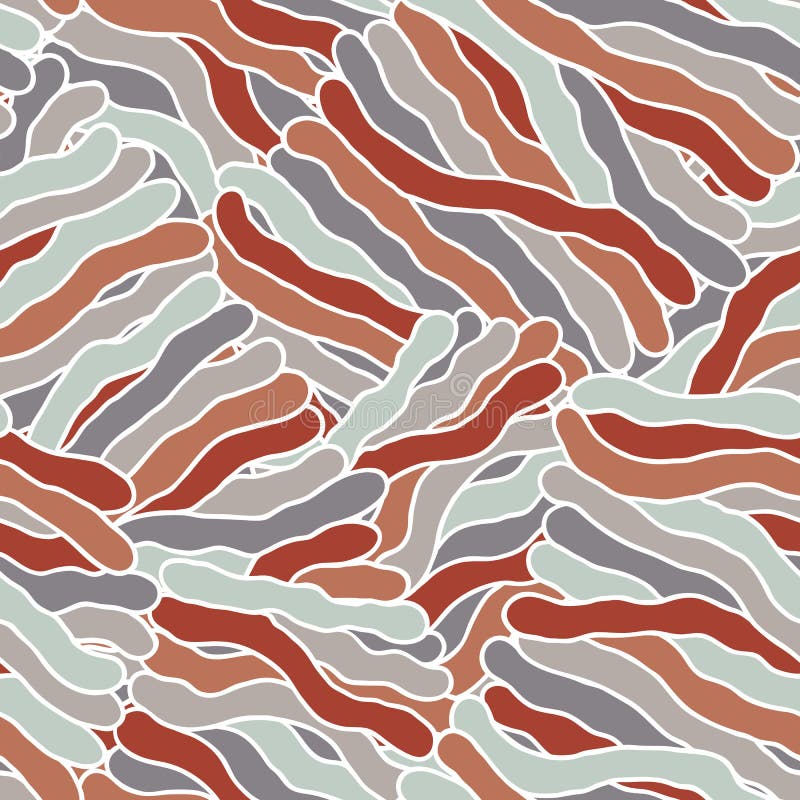 Weaving Abstract Shapes Vector Seamless Pattern. Stock Vector ...