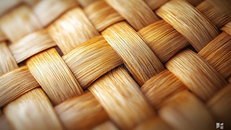 Weaving Close-up of Natural Raffia Texture Creates Warmth and ...