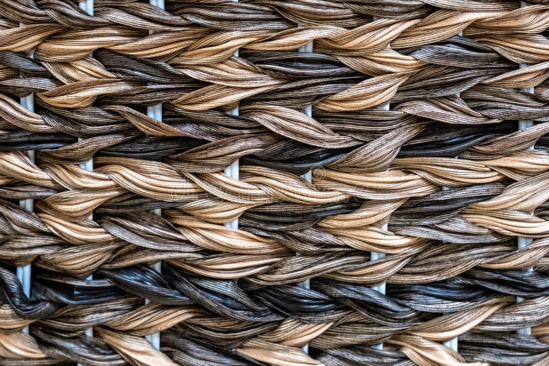 Weaving from a Colored Vine. Handmade Wickerwork Pattern Stock Photo ...