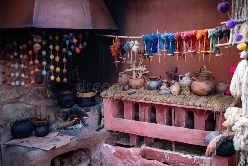 Weaving corner in Peru stock photo. Image of guinny - 252116408