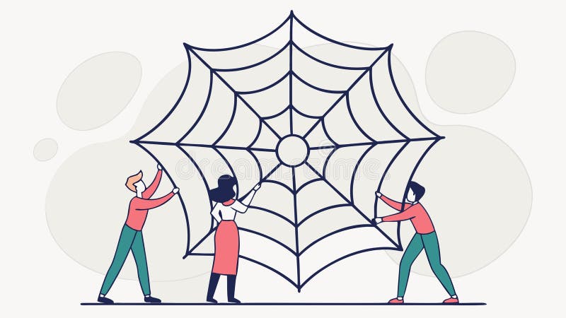 Weaving Intricate Web, Innovation and Complex Design, Vector Design ...