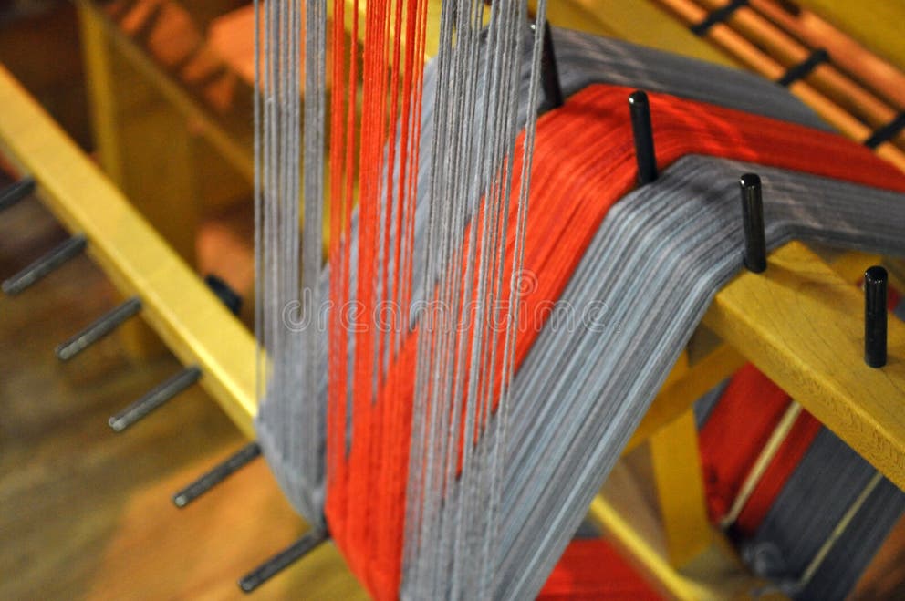 Weaving Loom stock photo. Image of loom, strings, weaver - 41135982