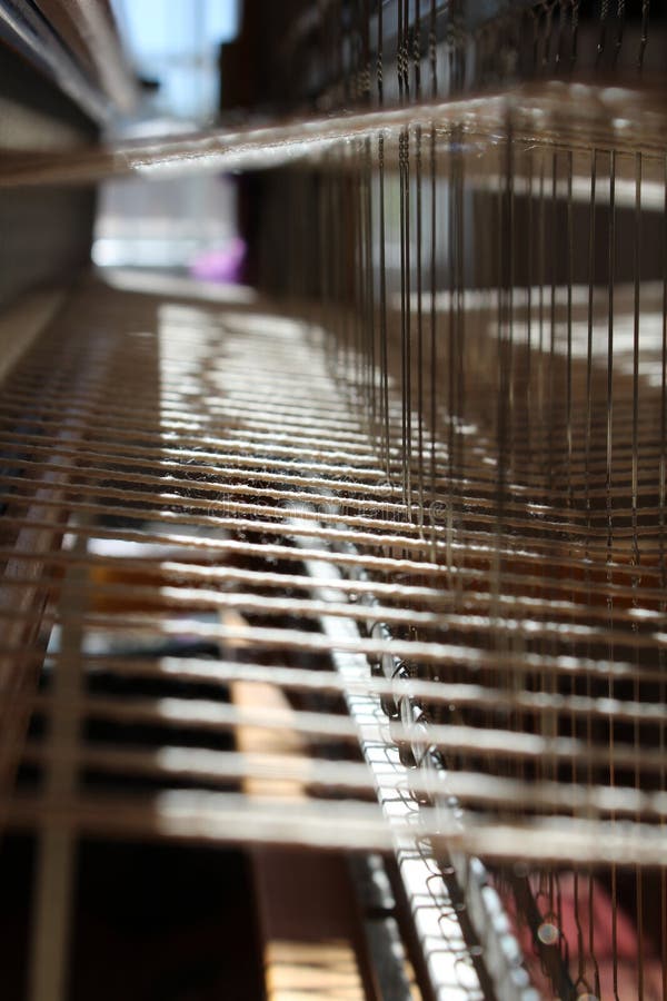 Weaving Loom stock image. Image of floor, staple, cotton - 85140705