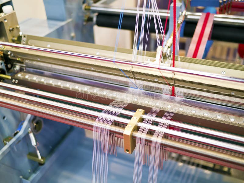 Weaving machine stock image. Image of thread, weaving - 43666361