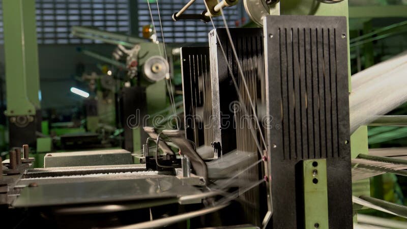 Weaving machines stock footage. Video of machines, fabrics - 75517822