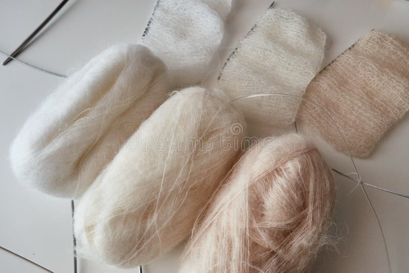 Weaving of Merino Threads , Close Up Stock Image - Image of winter ...