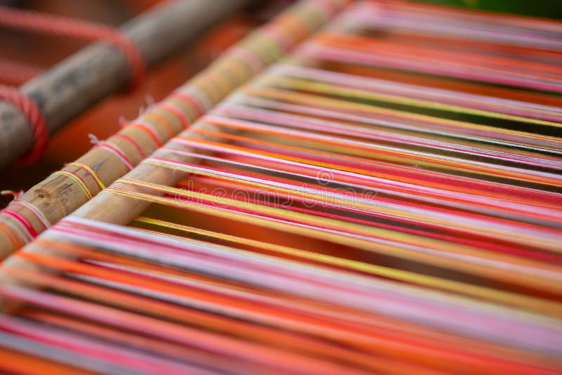 Weaving stock image. Image of silk, handicraft, wool - 176906221