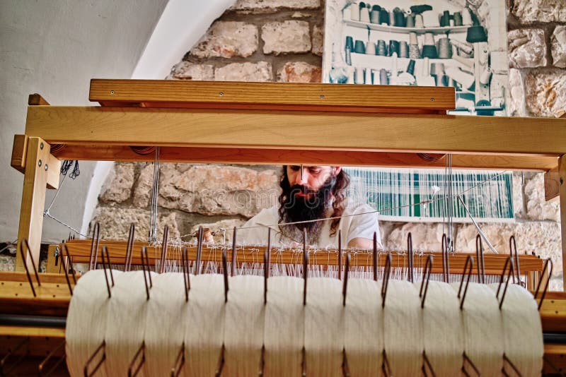 Weaving in the Old City of Safed, ISRAEL Editorial Image - Image of ...