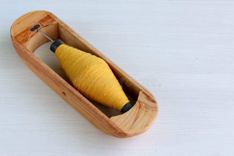 Weaving Shuttle, Weaving Loom and Shuttle on the Warp Stock Photo ...