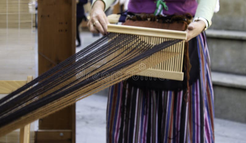 Weaving spinners stock photo. Image of handicraft, industry - 162154294