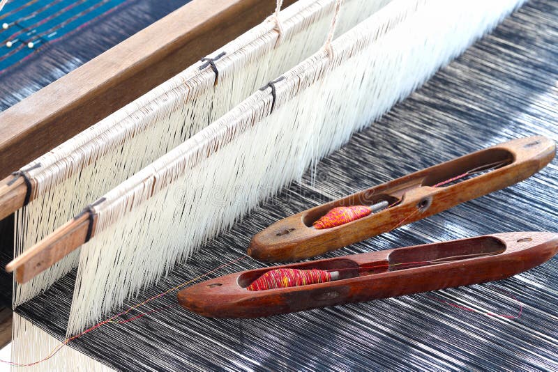Weaving stick shuttle stock image. Image of loom, cloth - 65280215