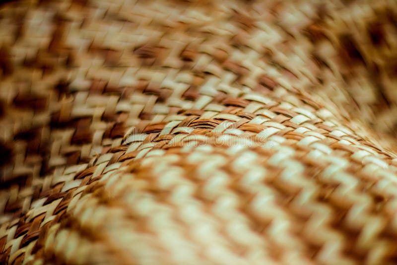Weaving Straws Texture. Woven Hat with Pattern and Texture. Close-up ...